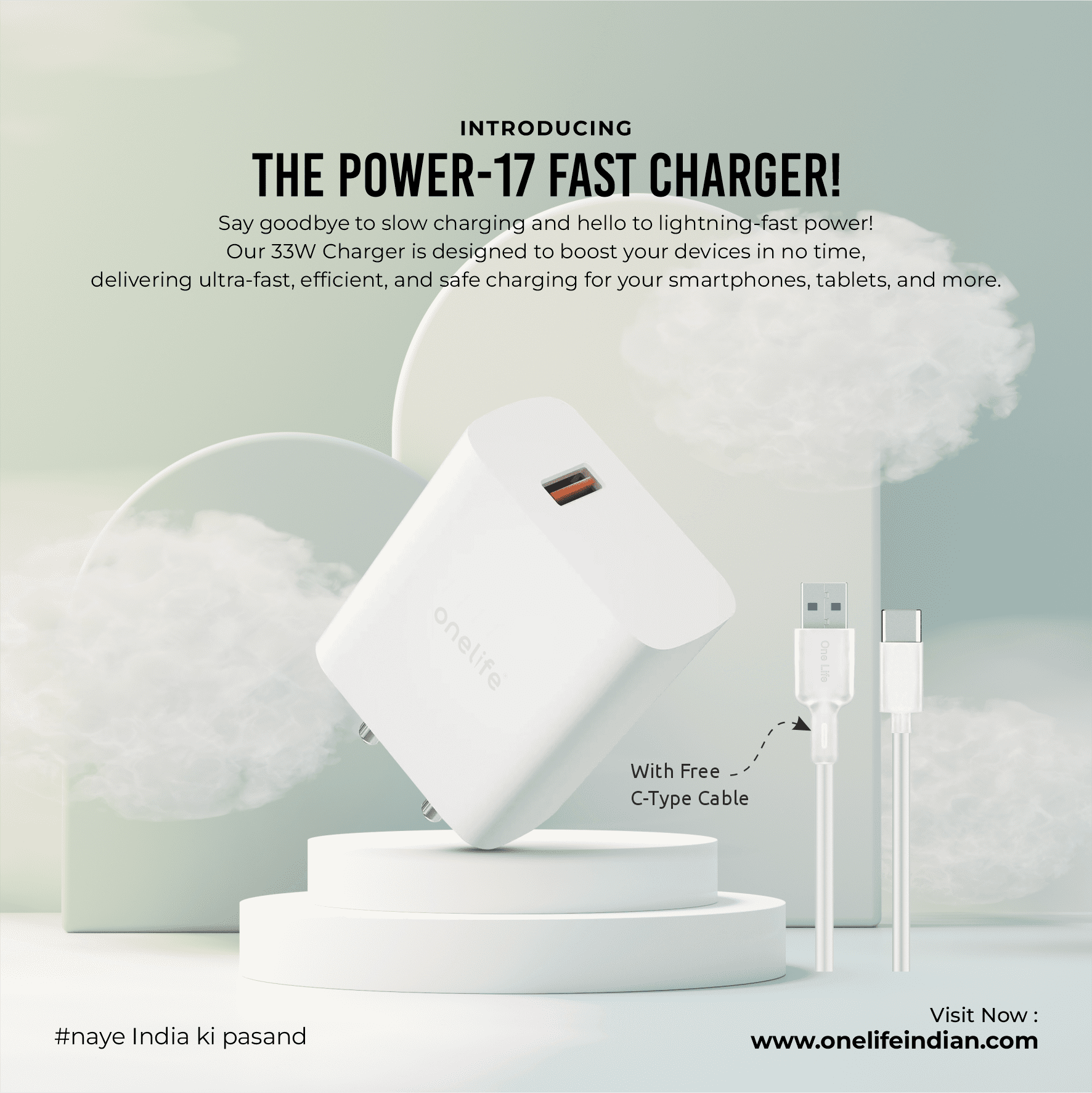 OneLife 4-in-1 Fast Charger | Turbo & Adaptive Charging | 33 WATT ...